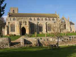 Cley St Margaret church Norfolk Stained glass